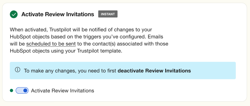 Trustpilot’s HubSpot integration