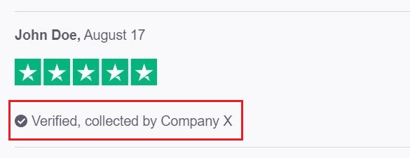 Reviewlabels van Trustpilot
