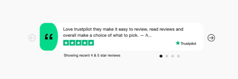 TrustBox widget overview