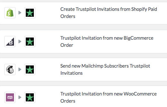 Trustpilot's Zapier integration