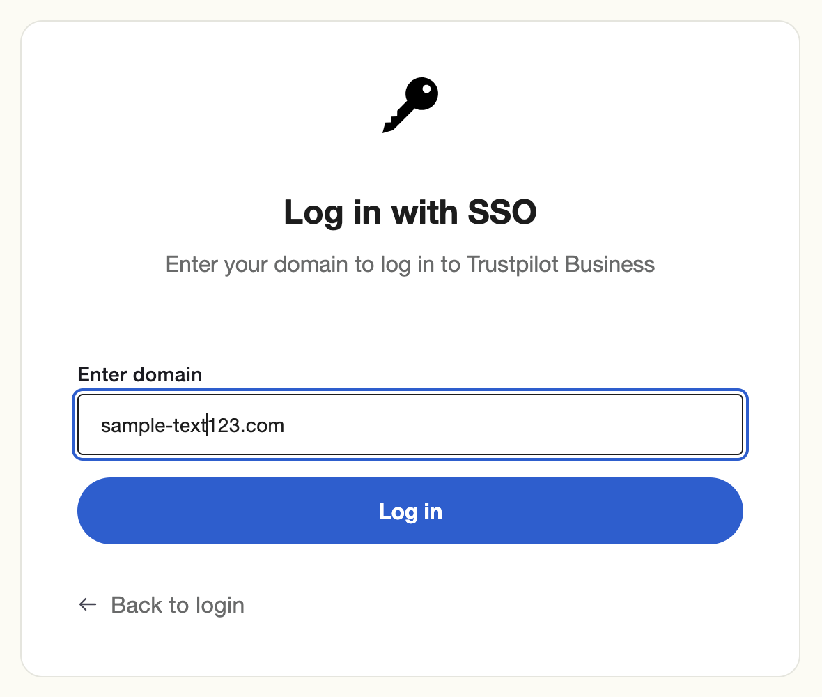 Trustpilot's SSO Setup