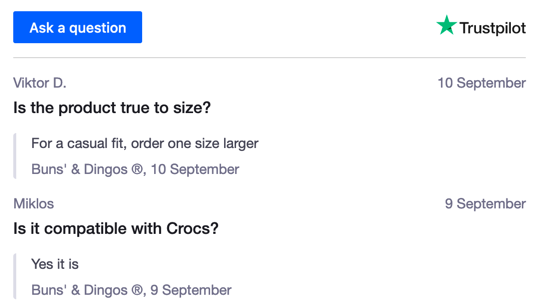 TrustBox widget overview