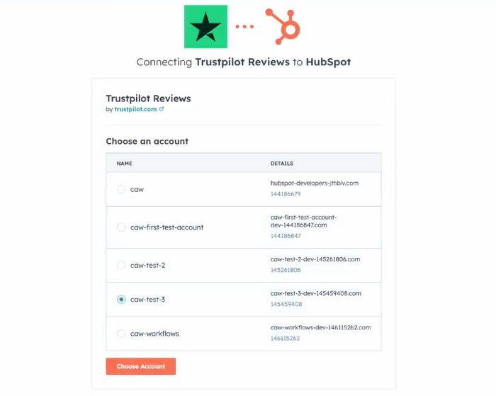 Trustpilot’s HubSpot integration