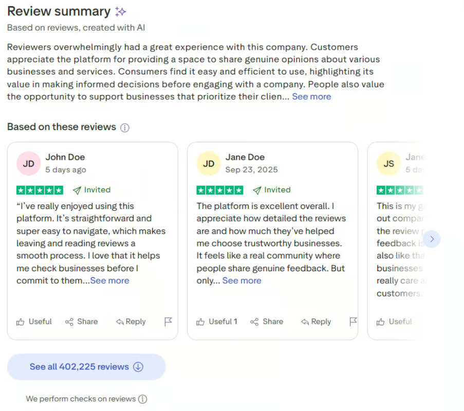 Review summary